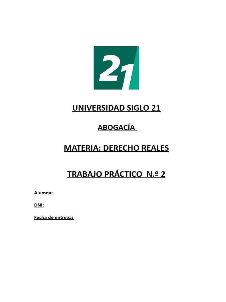 TP2 Dcho Reales | PDF | Posesión (Ley) | Ley común