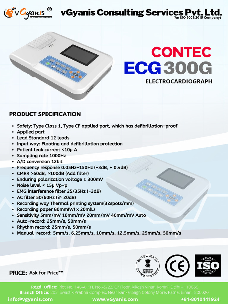 Contec Ecg 300 G | PDF | Electrical Engineering | Electronics