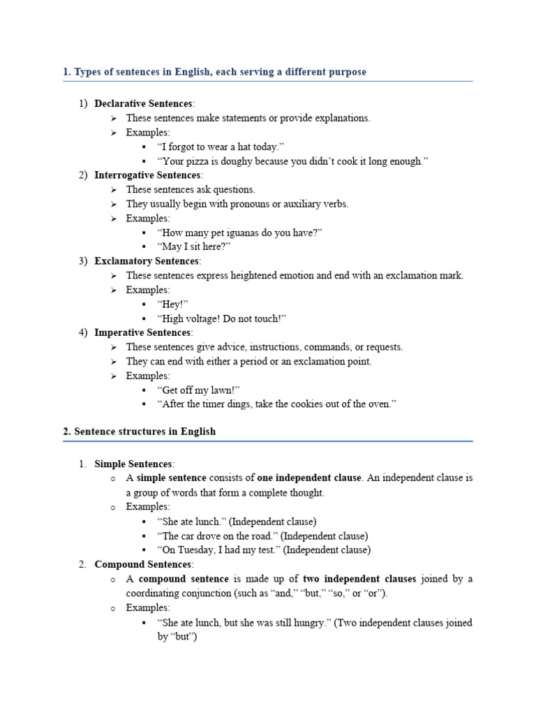 Baby English | PDF | Sentence (Linguistics) | Adverb