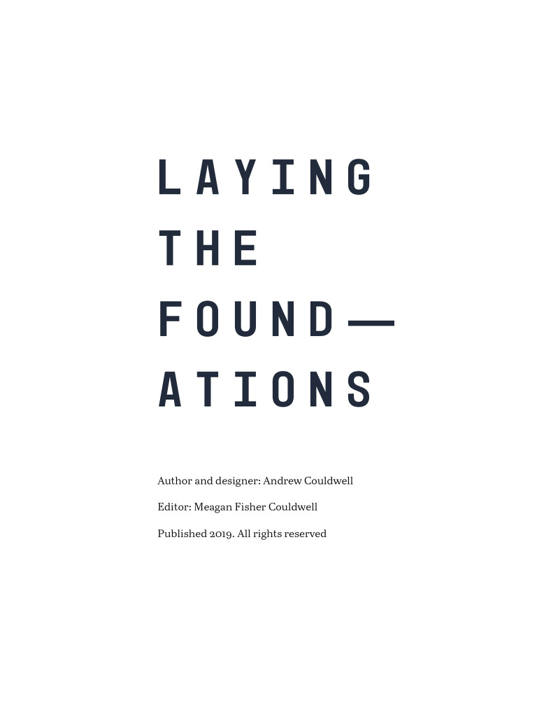 Laying The Foundations Smaller Compressed | PDF | Design | Brand