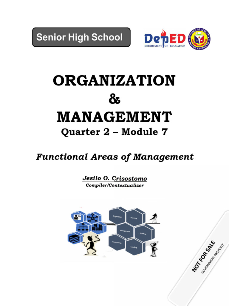Functional Areas of Management Overview | PDF | Marketing | Financial ...