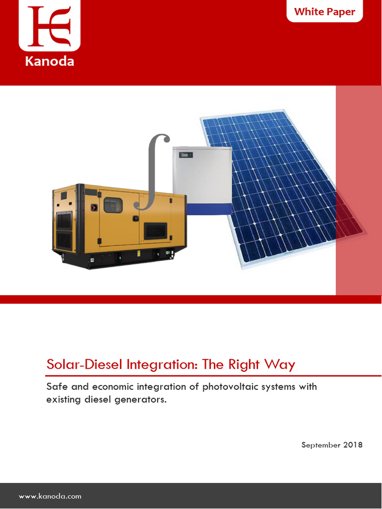 Solar Diesel Integration | PDF | Photovoltaic System | Photovoltaics