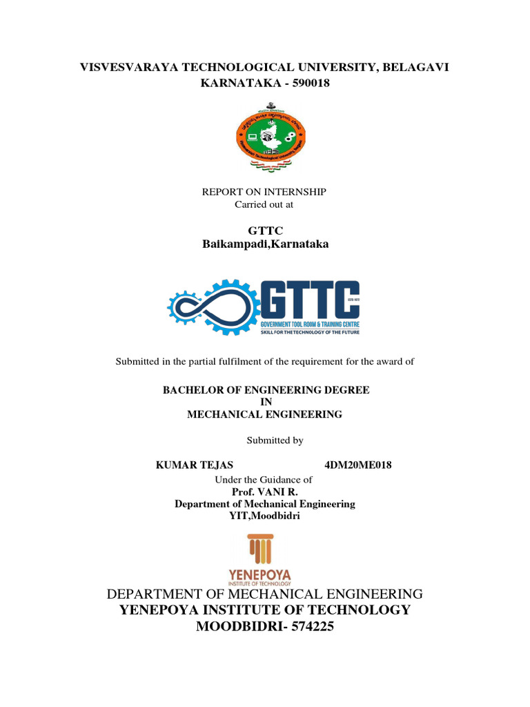 Intership Report-Vivek-New | PDF | Machining | Computer Aided Design