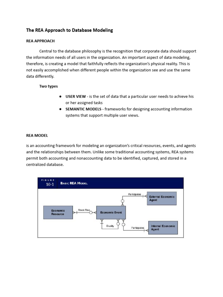 Chapter 10 Rea Approach | PDF | Databases | Value Chain