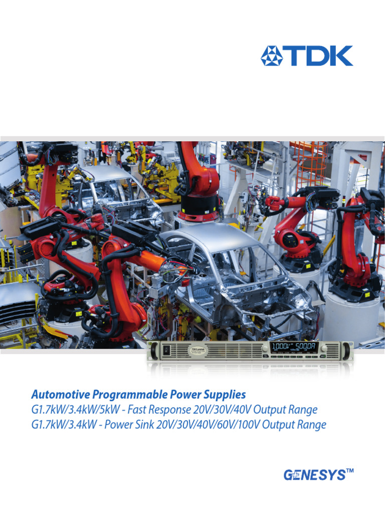 Programmable Power Suppliesautomotive Brochure | PDF | Power Supply ...