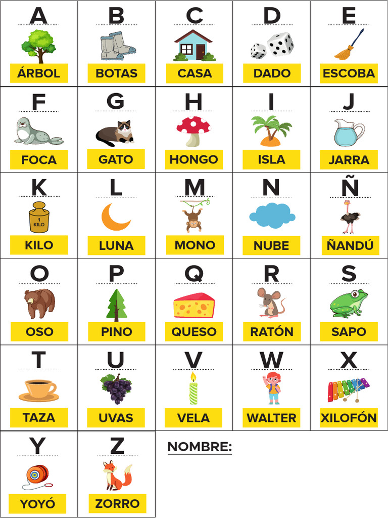 1er grado ABC y grilla | PDF