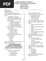 STD7 MATHEMATICS MODEL3 | PDF | Area | Litre