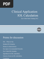 Kane IOL Calculation Formula Overview | PDF | Ophthalmology | Human Eye