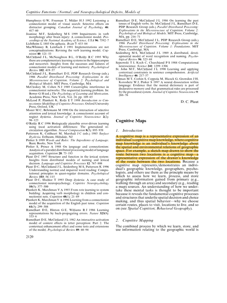 Cognitive Maps Pdf Cognitive Science Cognition
