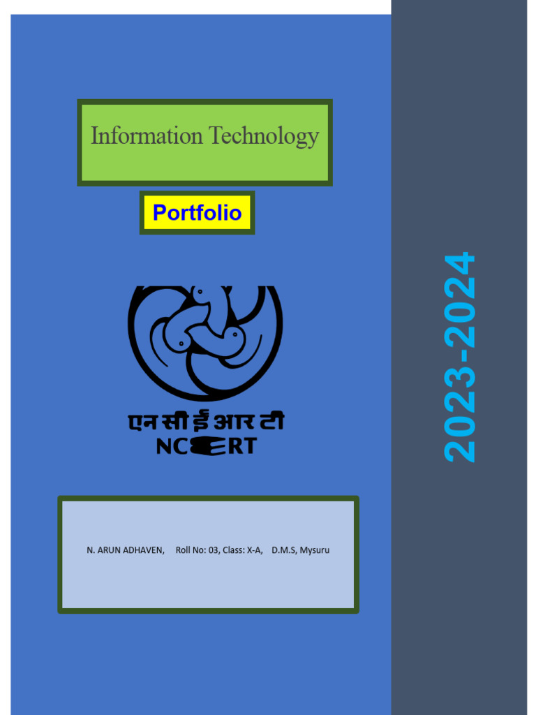 IT Portfolio | PDF | Spreadsheet | Computing