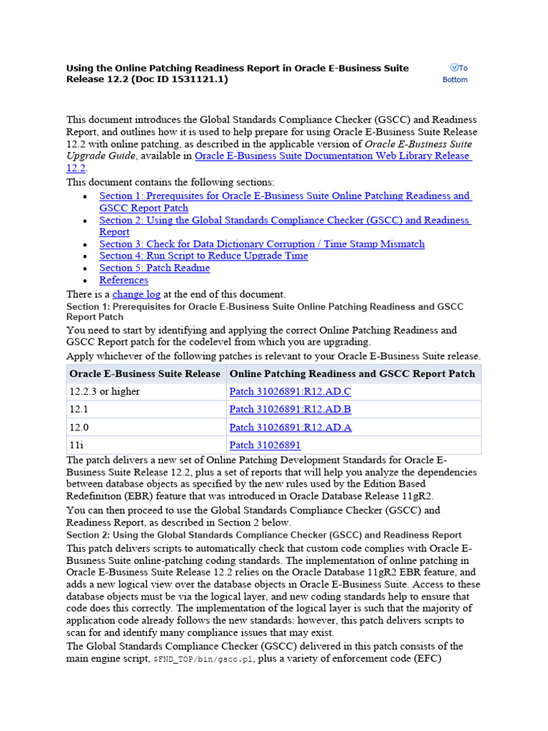 Oracle EBS 12.2 Online Patching Guide | PDF | Relational Database | Database Index