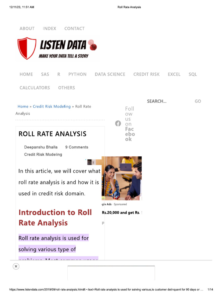 Roll Rate Analysis | PDF