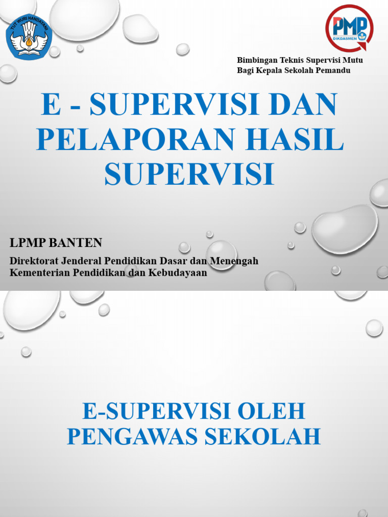 E Supervisi Dan Pelaporan Supervisi | PDF | Karier & Perkembangan