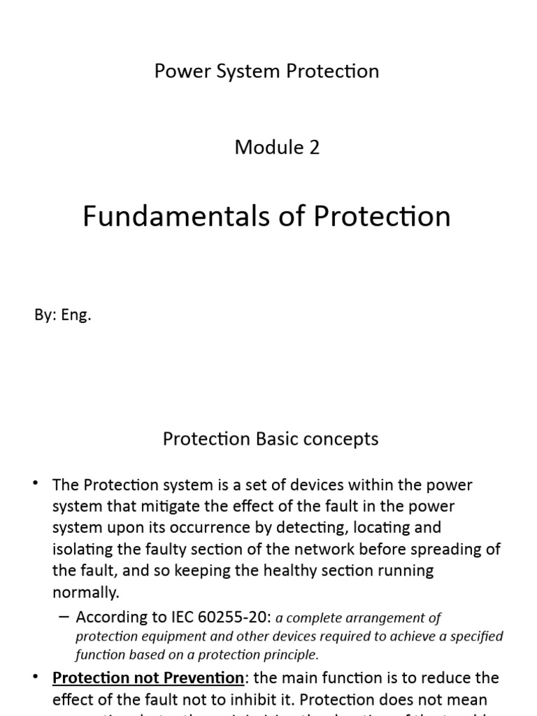 Module 2 Basics of Protection | PDF | Relay | Fuse (Electrical) Module 2 Basics of Protection | PDF | Relay | Fuse (Electrical)