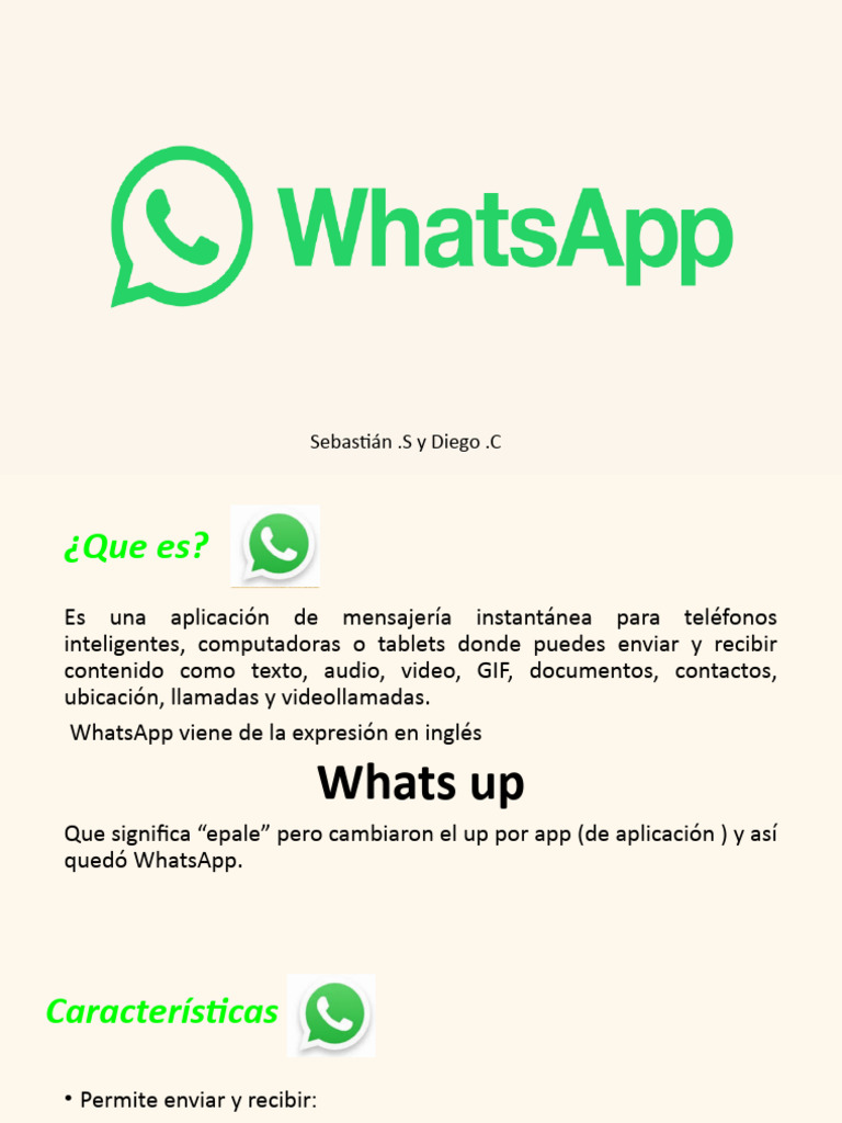 Presentacion de WhatsApp | PDF