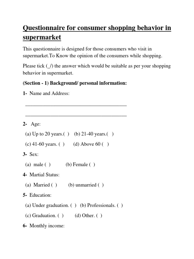 questionnaire is to investigate the factors | Download Free PDF ...