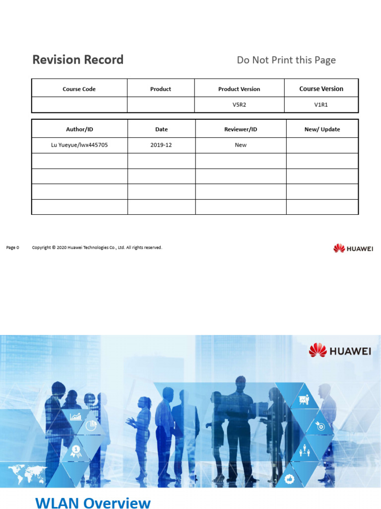 WLAN Overview | PDF | Wireless Lan | Radio Spectrum