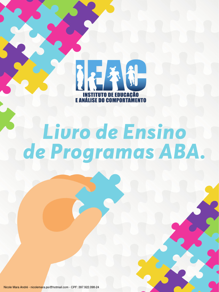 LIVRO-DE-PROGRAMAS-ABA EBOOK PROTEGIDO - Oficial | PDF | Motivação ...