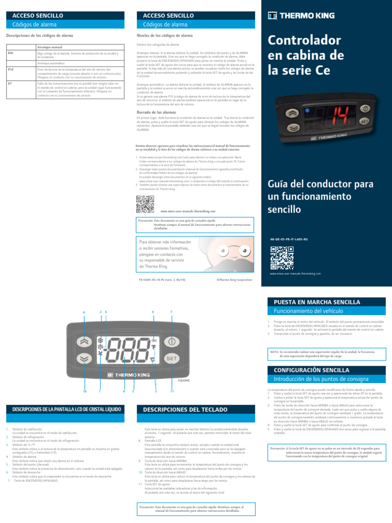 TK61041-19-PC Rev2 Ce-Series In-Cab Controller Drivers Guide-ES V2 LR | PDF | Fahrenheit ...