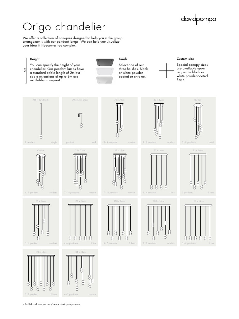 Origo Chandelier Variants Davidpompa | PDF