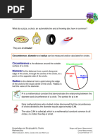Differences Between Area and Circumference of A Circle | PDF | Area ...