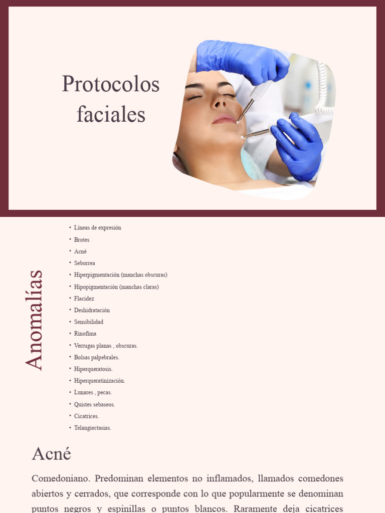 PROTOCOLOS FACIALES Actualizacionfedmex | PDF | Sistema tegumentario | Piel