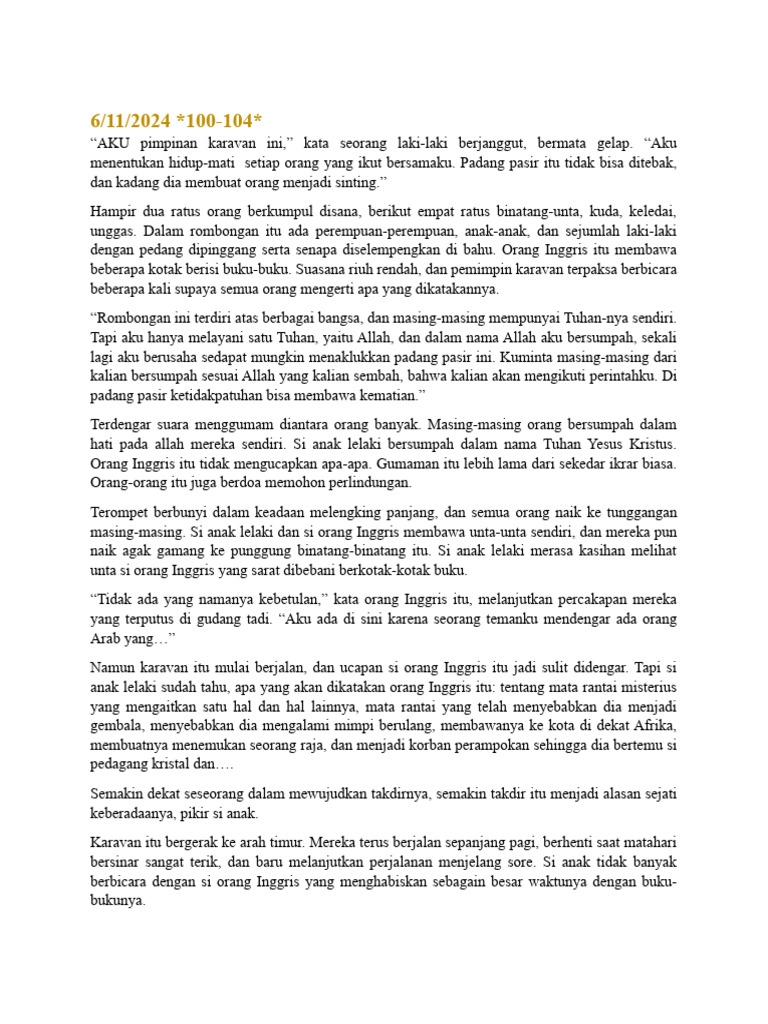 Catatanku Pada Tanggal 6 11 2024 | PDF