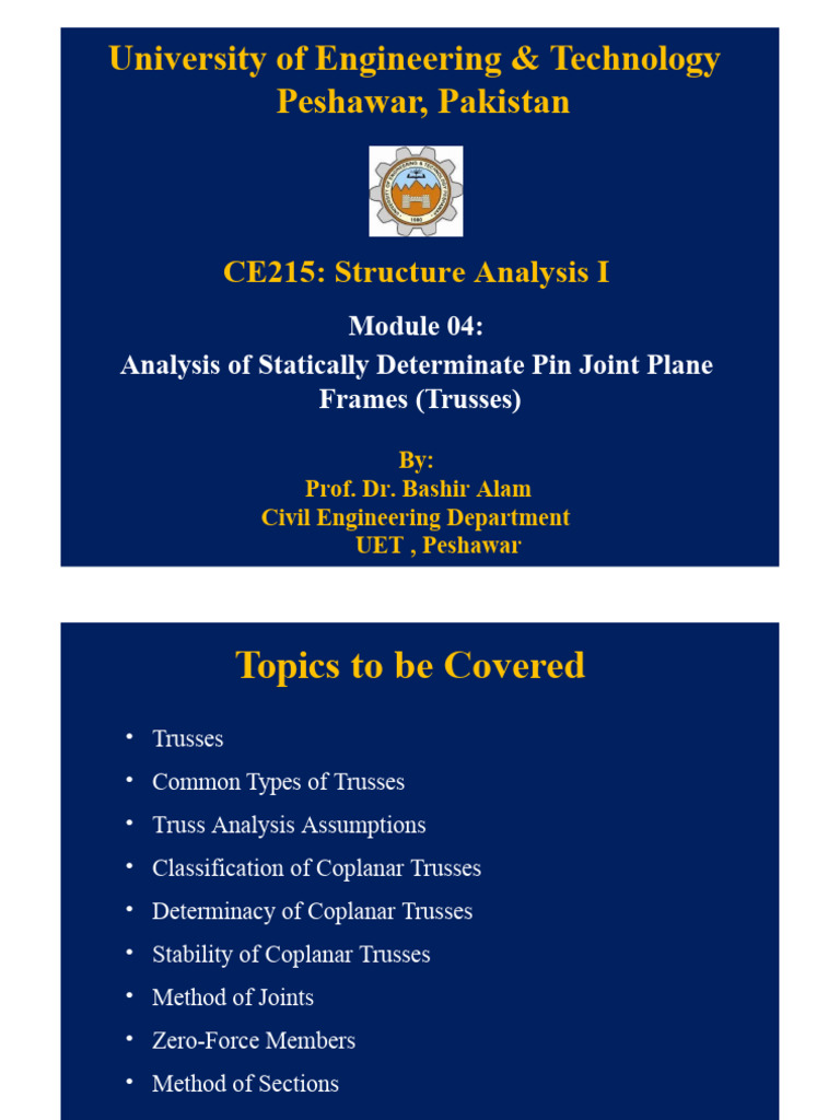 Module 4 | PDF | Truss | Structural Engineering