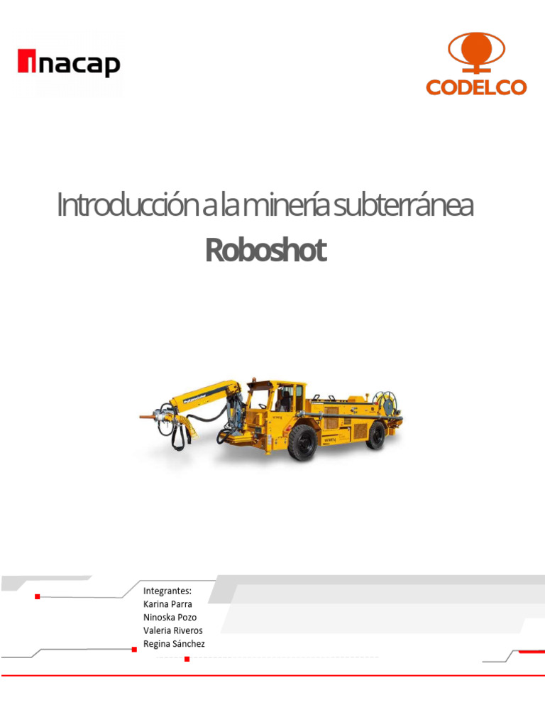 Roboshot en Minería Subterránea | PDF | Hormigón | Minería
