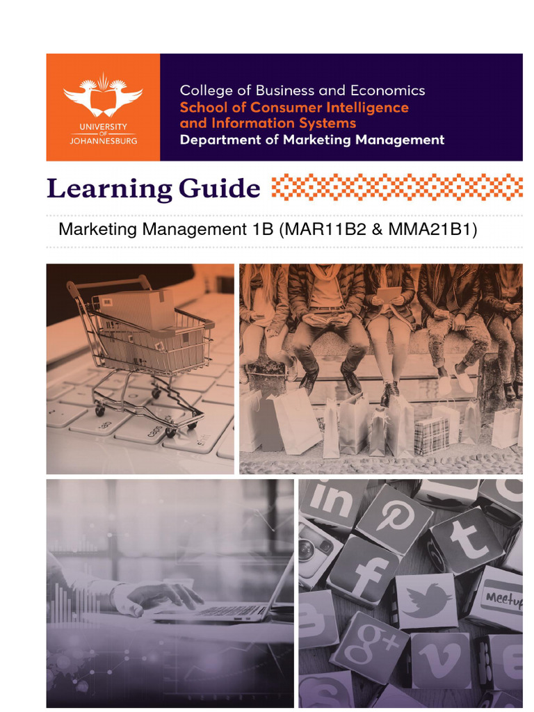 Marketing 1 MAR11B2 - MMA21B1 Learning Guide 2018 | PDF | Marketing | Brand
