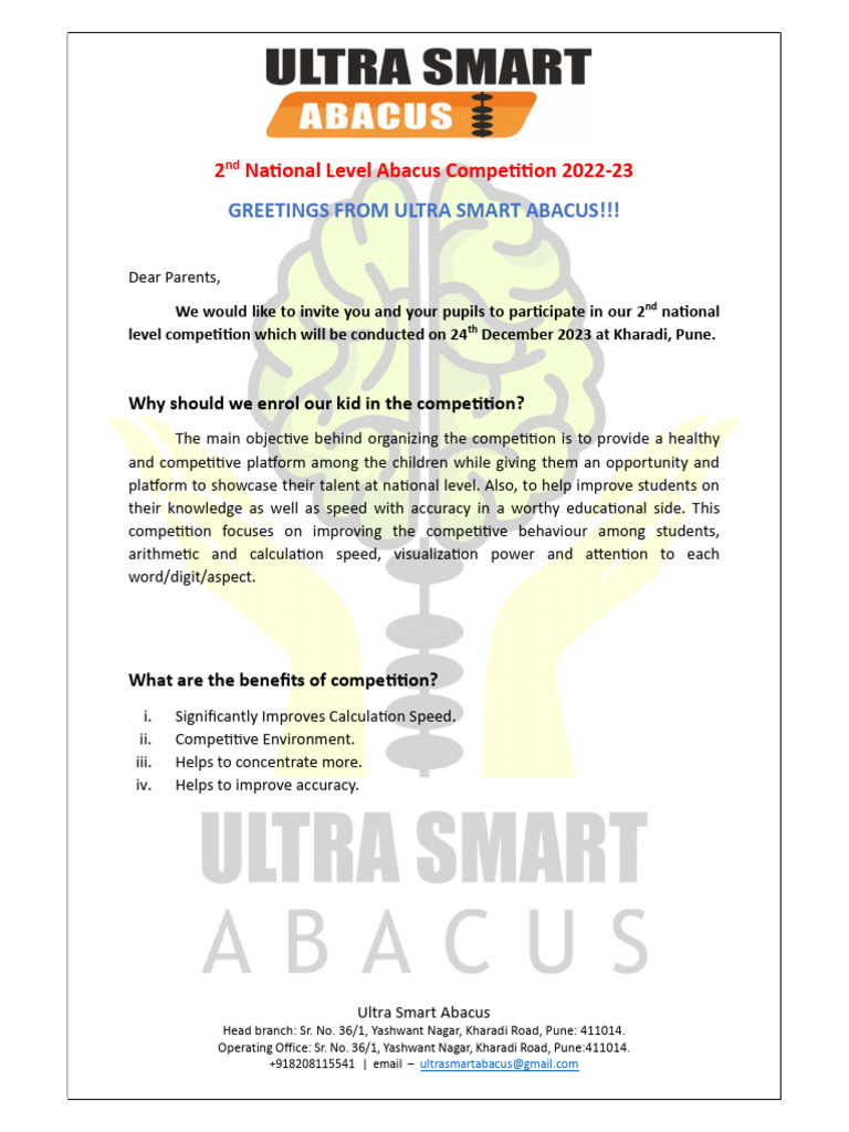 2nd National Level Competition | PDF