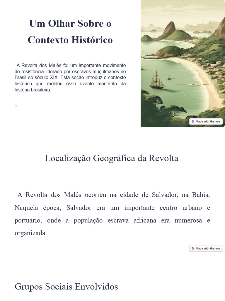 Revolta Dos Males Um Olhar Sobre o Contexto Historico | PDF | Escravidão