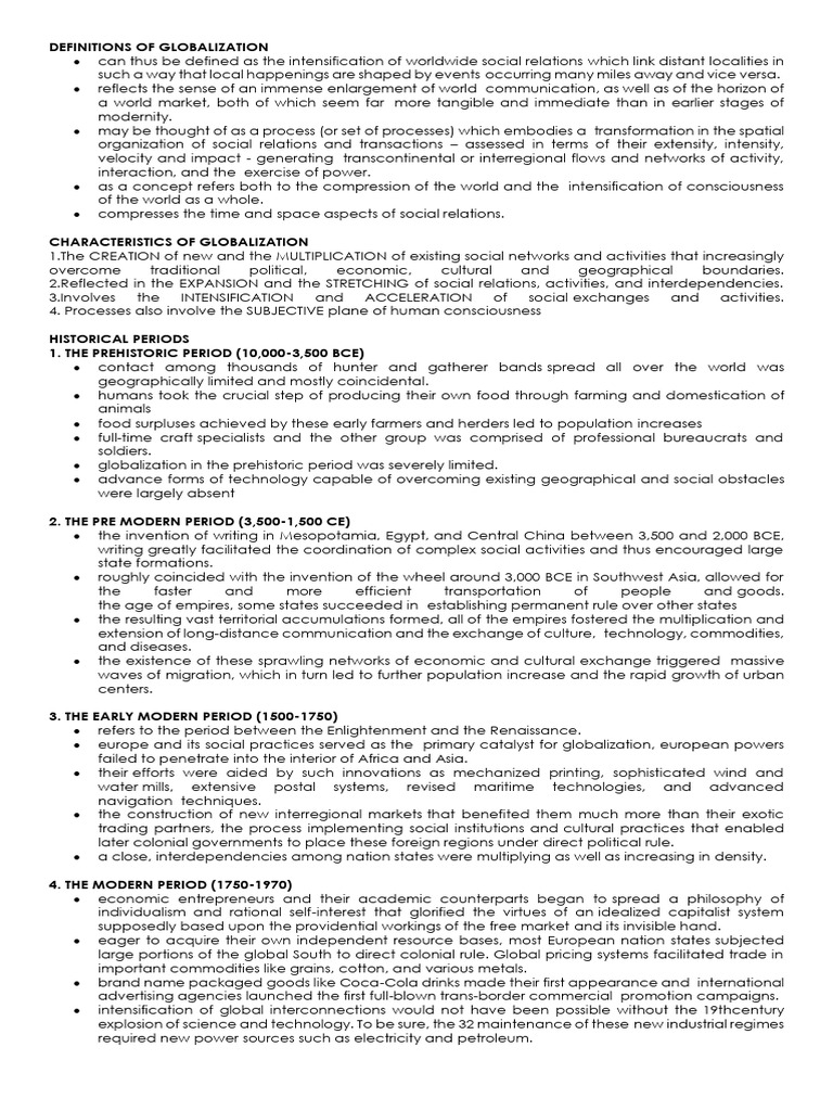 Soc Sci 103 Midterms | PDF | World Trade Organization | Globalization