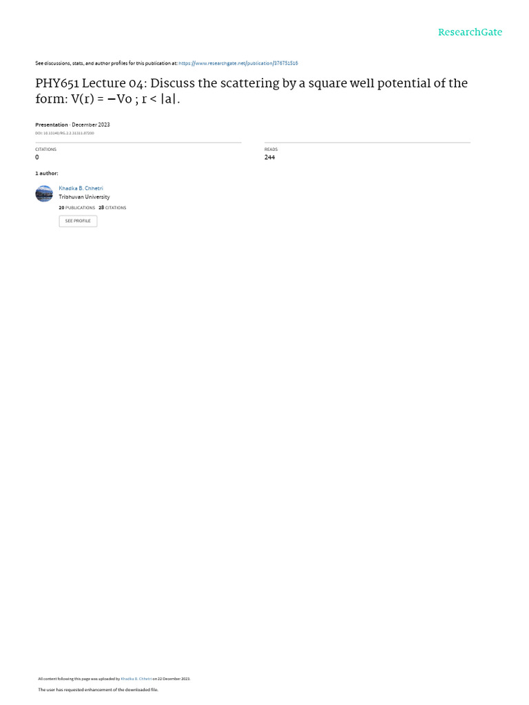 Particle_physics_ch_1_2_KBC_4th | Download Free PDF | Cross Section ...