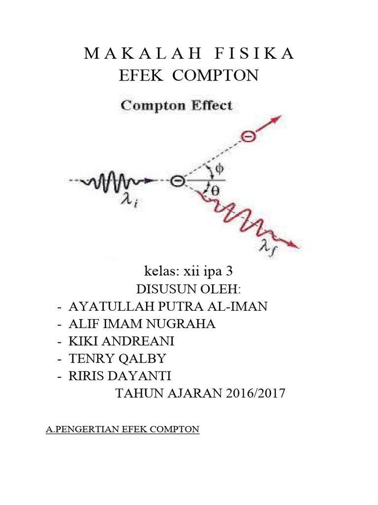 Makalah Fisika Efek Compton | PDF