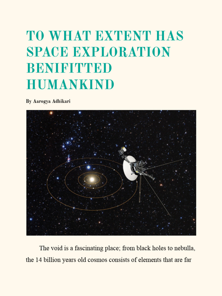 Essay | PDF | Space Exploration | Exploration