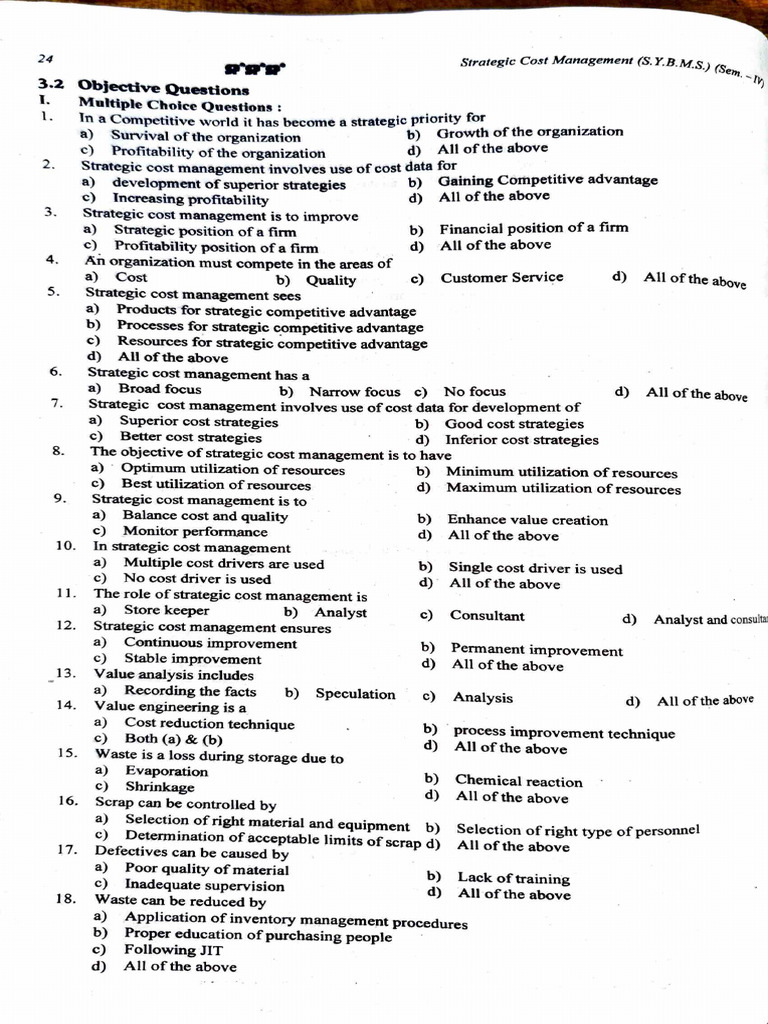 SCM Objectives | PDF