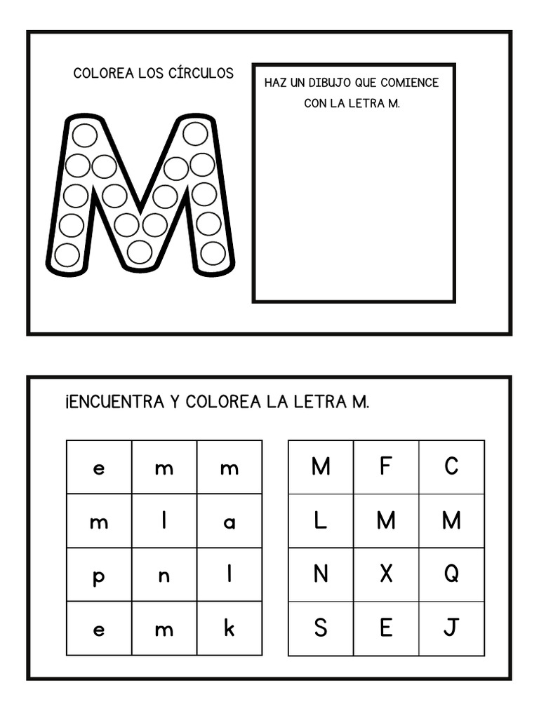 Letra M | PDF | Ortografía | Escritura