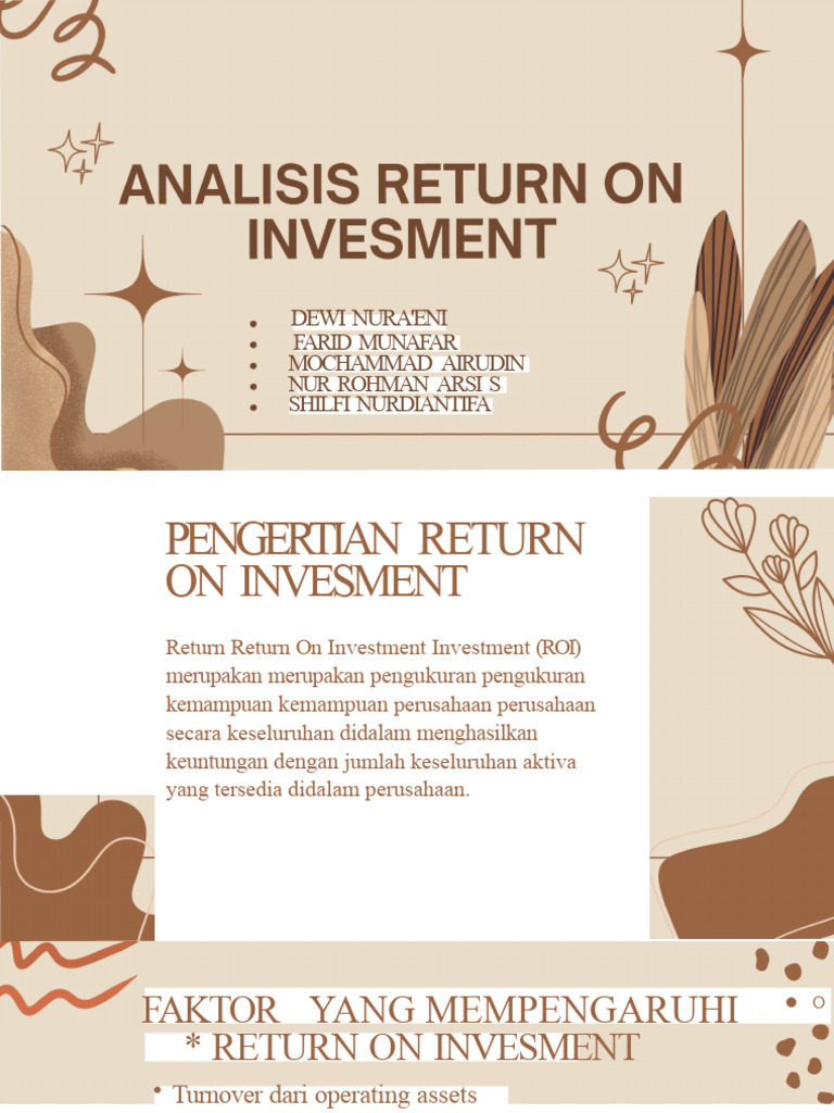 Analisis Return On Invesment | PDF
