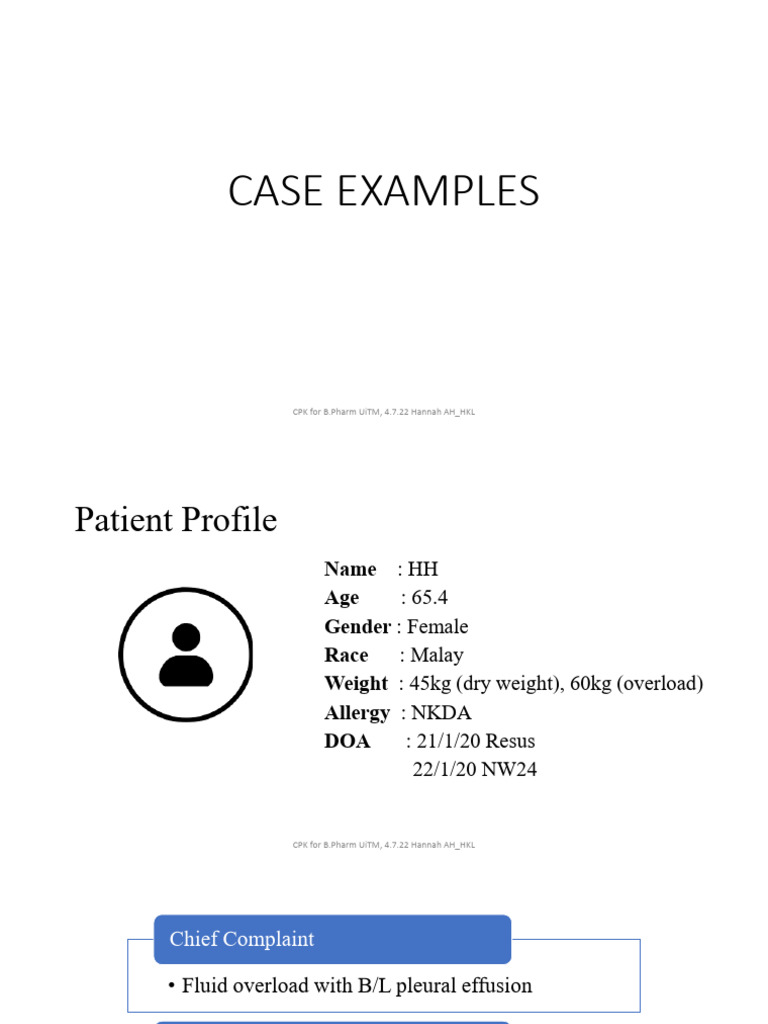 Case Examples | PDF | Medicine | Causes Of Death