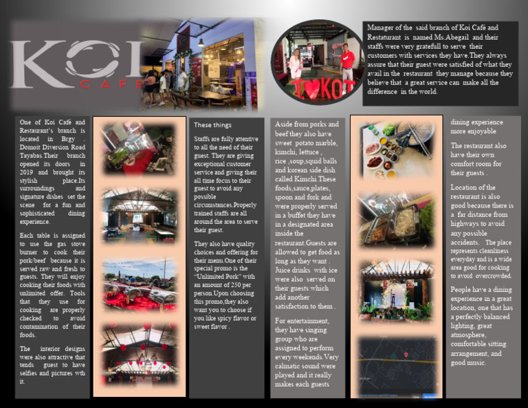 Koi | PDF | Restaurants | Foods