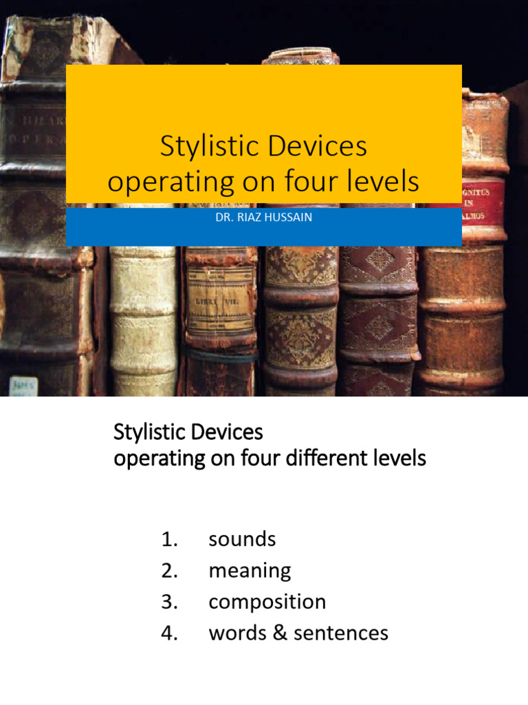 stylistic devices and four levels | Download Free PDF | Paradox