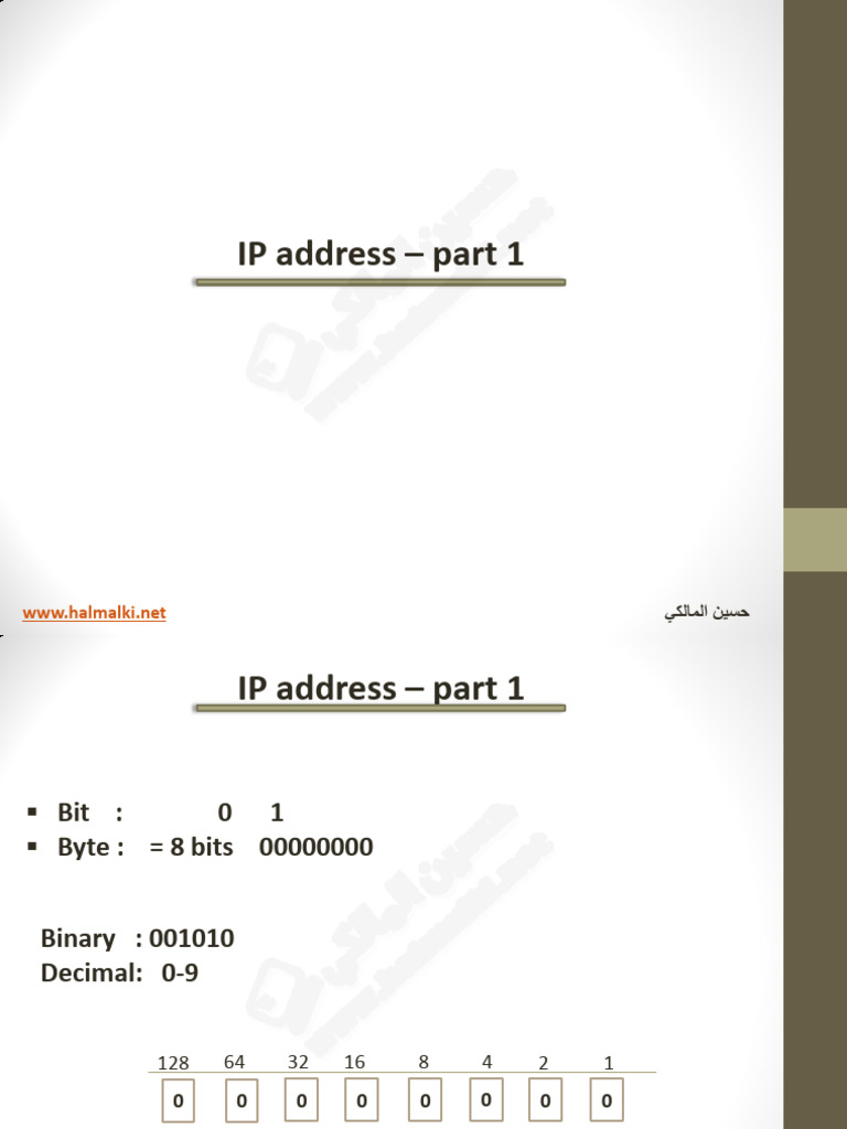 IP Part 1 | PDF | Bit | Ip Address