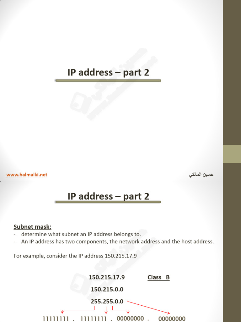Ip Part 2 Pdf I Pv6 Ip Address