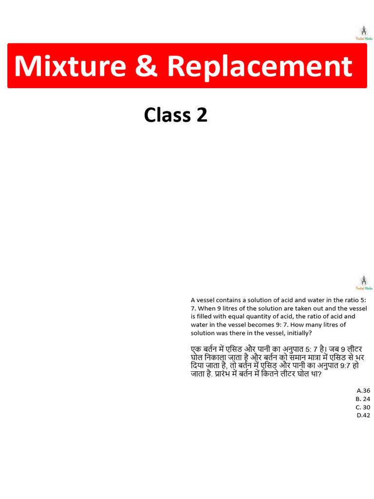 Mix Replacment 2 Q | PDF