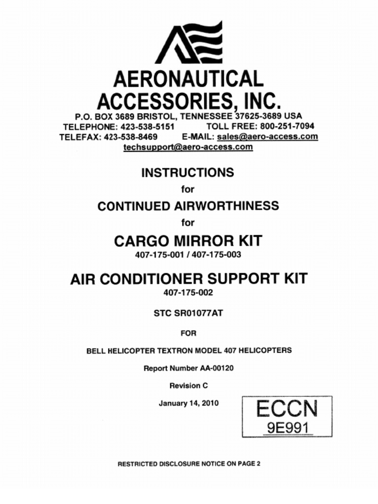 ICA Cargo Mirror AA-00120 | PDF