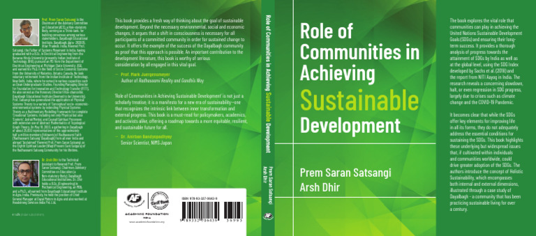 Role of Communities in Achieving.... Jacket-4 | PDF | Sustainability
