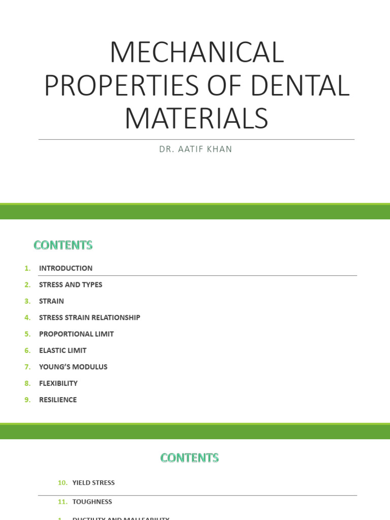 Mechanical Properties PDF | PDF | Deformation (Engineering) | Strength Of Materials