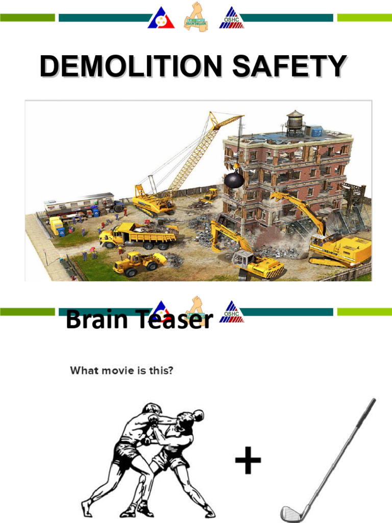 Demolition Safety | PDF | Demolition | Safety