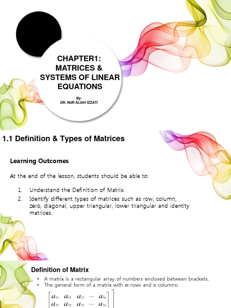 Understanding Matrices and Operations | PDF | Matrix (Mathematics ...